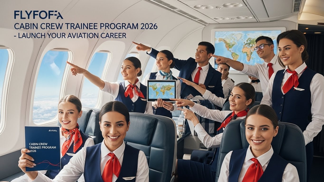 Flyfofa Cabin Crew Trainee Program 2026 – Launch Your Aviation Career ...