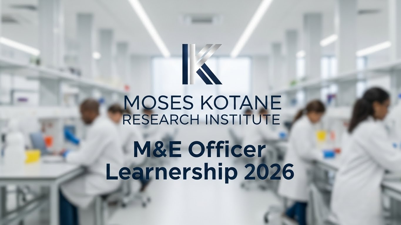 Moses Kotane Research Institute – M&E Officer Learnership 2026 ...